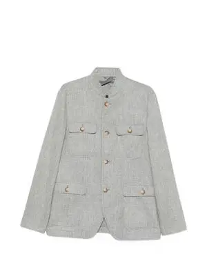 GRAN SASSO Button-up Wool Jacket - Grey