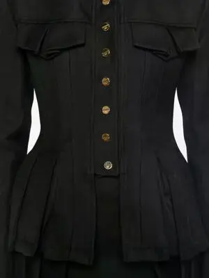 Elisabetta Franchi Peplum Button-up Jacket