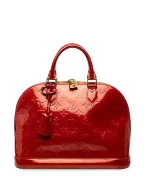 LOUIS VUITTON 2007-2015 Monogram Vernis Alma Pm Handbag - Red