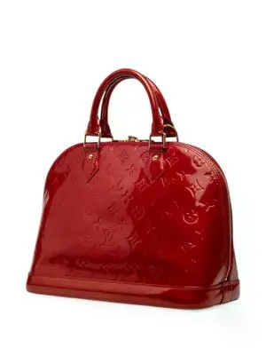 LOUIS VUITTON 2007-2015 Monogram Vernis Alma Pm Handbag - Red