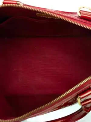 LOUIS VUITTON 2007-2015 Monogram Vernis Alma Pm Handbag - Red