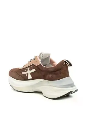 Premiata Leopard-print Suede Sneakers