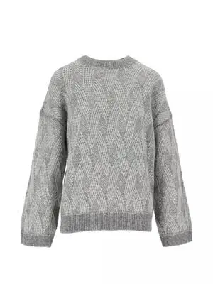 Peserico Sequin-embellished Open-knit Sweater