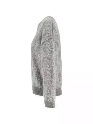 Peserico Sequin-embellished Open-knit Sweater