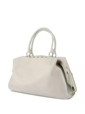 MARGESHERWOOD Studded Dumpling Handheld Clutch Bag - Neutrals
