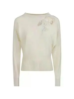 ERMANNO FIRENZE Floral-embroidered Sweater