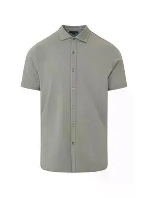 PATRICK ASSARAF Short-sleeve Button-up Shirt - Grey