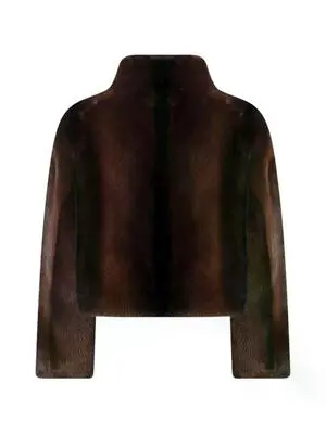 ERMANNO FIRENZE High-neck Faux-fur Jacket