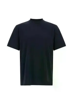 Brioni Embroidered-logo T-shirt - Blue