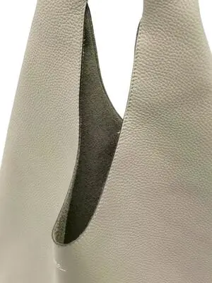 A.p.c. Virginie Pebbled-leather Shoulder Bag - Green