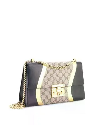 Gucci Padlock Gg Coated Canvas And Leather Medium Shoulder Bag