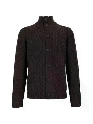 Peserico Honeycomb-knit Button-up Cardigan
