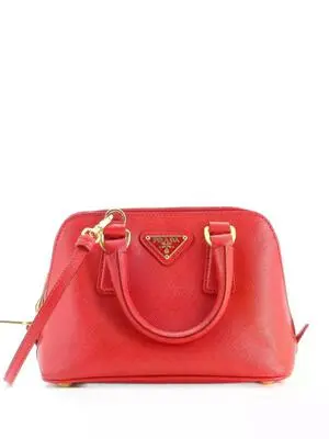 Prada Promenade Bag Saffiano Leather Mini Crossbody Bag - Red