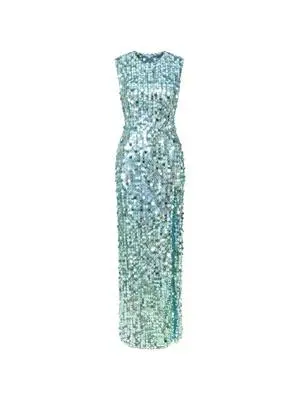BRONX AND BRONCO Sequin-embellished Sleeveless Maxi Dress