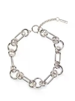 JUSTINE CLENQUET Troy Chain-link Necklace - Silver
