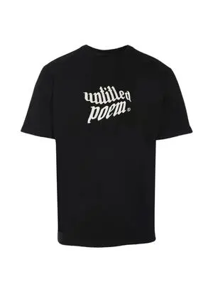 TEE LIBRARY Slogan-print Short-sleeve T-shirt - Black