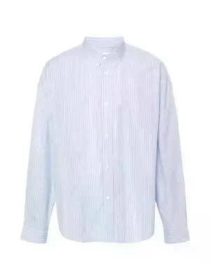 Givenchy Vertical-stripe Long-sleeve Shirt - Blue