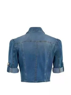KOCCA Short-sleeve Cropped Denim Jacket