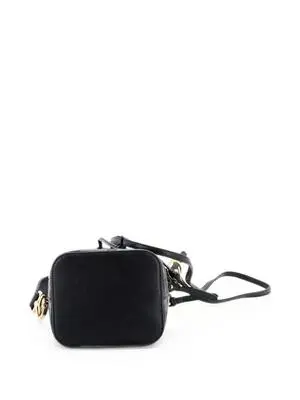 Fendi Mon Tresor Zucca Embossed Leather Mini Bucket Bag
