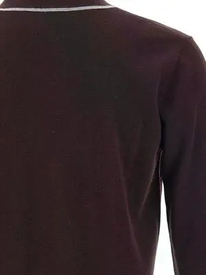 Eleventy Piping-detail Ribbed-trim Cardigan