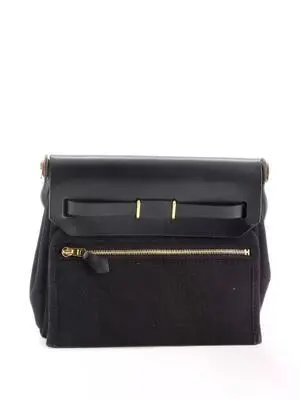 Hermès Herbag Zip Toile And Leather 20 Shoulder Bag