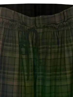 ANIYE BY Check-motif Drawstring-waist Trousers