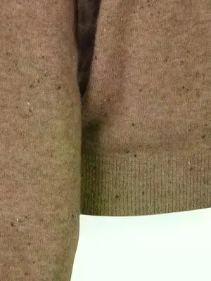 Herno Resort Flecked-knit Polo Sweater