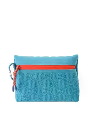 Gucci 2000-2015 Gg Embossed Neoprene Scuba Pouch