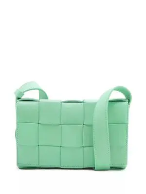 Bottega Veneta Small Nappa Intrecciato Cassette Cross Body Bag - Green