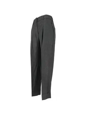 Peserico Pleated Turned-up Trousers