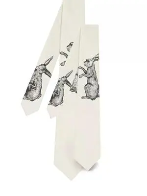 Paul Smith Rabbit Jacquard Silk Neck Ties