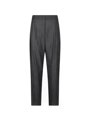 ERMANNO FIRENZE Pleated-detail Tapered Trousers - Grey