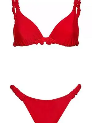ME FUI Ruched-strap Bikini