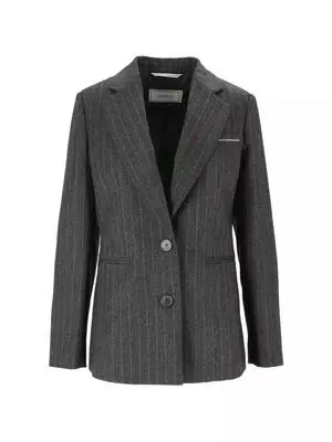 Peserico Pinstripe Pattern Blazer