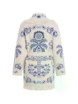 Alanui Island Roots Foulard Fringed Cardigan