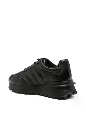 LINDA BAUMANN Quilted Leather Platform Sneakers