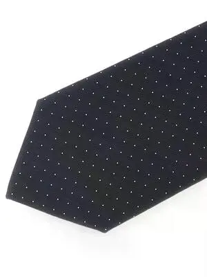 Brioni Polka-dot Herringbone Tie