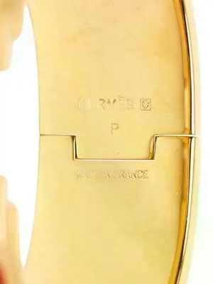 Hermès Wide Enamel Clic H Pm Costume Bracelet