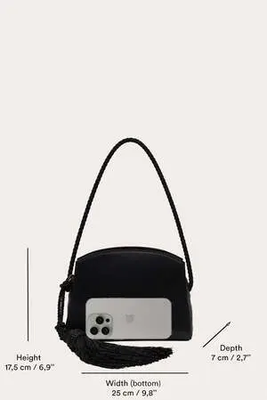 LIFFNER Velvet Tassel Clutch