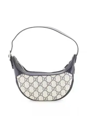 Gucci Ophidia Half Moon Gg Coated Canvas Mini Hobo Bag