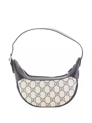 Gucci Ophidia Half Moon Gg Coated Canvas Mini Hobo Bag - Blue