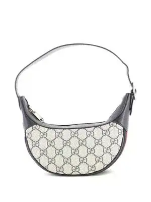 Gucci Ophidia Half Moon Gg Coated Canvas Mini Hobo Bag - Blue