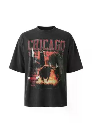 New Era Chicago Bulls Graphic-print T-shirt - Grey