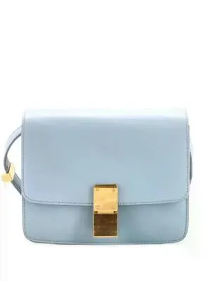 Celine Classic Box Bag Smooth Leather Teen Shoulder Bag - Blue