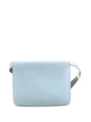 Celine Classic Box Bag Smooth Leather Teen Shoulder Bag - Blue