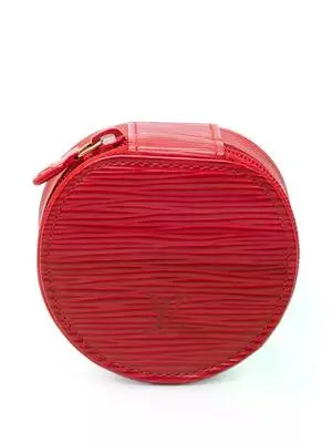 LOUIS VUITTON 1990-2020 Epi Ecrin Bijoux Travel Jewelry Case - Red