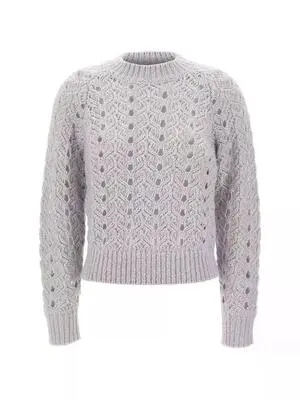 Eleventy Openwork Cable-knit Sweater