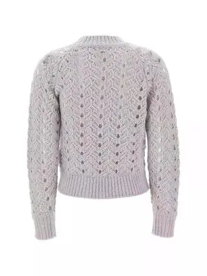 Eleventy Openwork Cable-knit Sweater