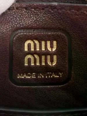 Miu Miu Mini Nappa Aventure Satchel - Brown