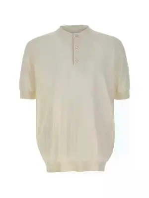 FILIPPO DE LAURENTIIS Half-button Short-sleeve T-shirt